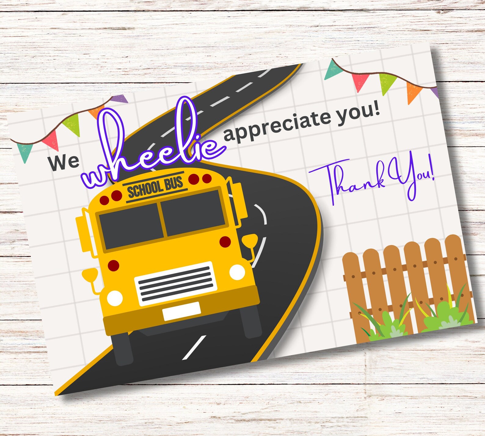 Bus Driver Appreciation Card - Etsy