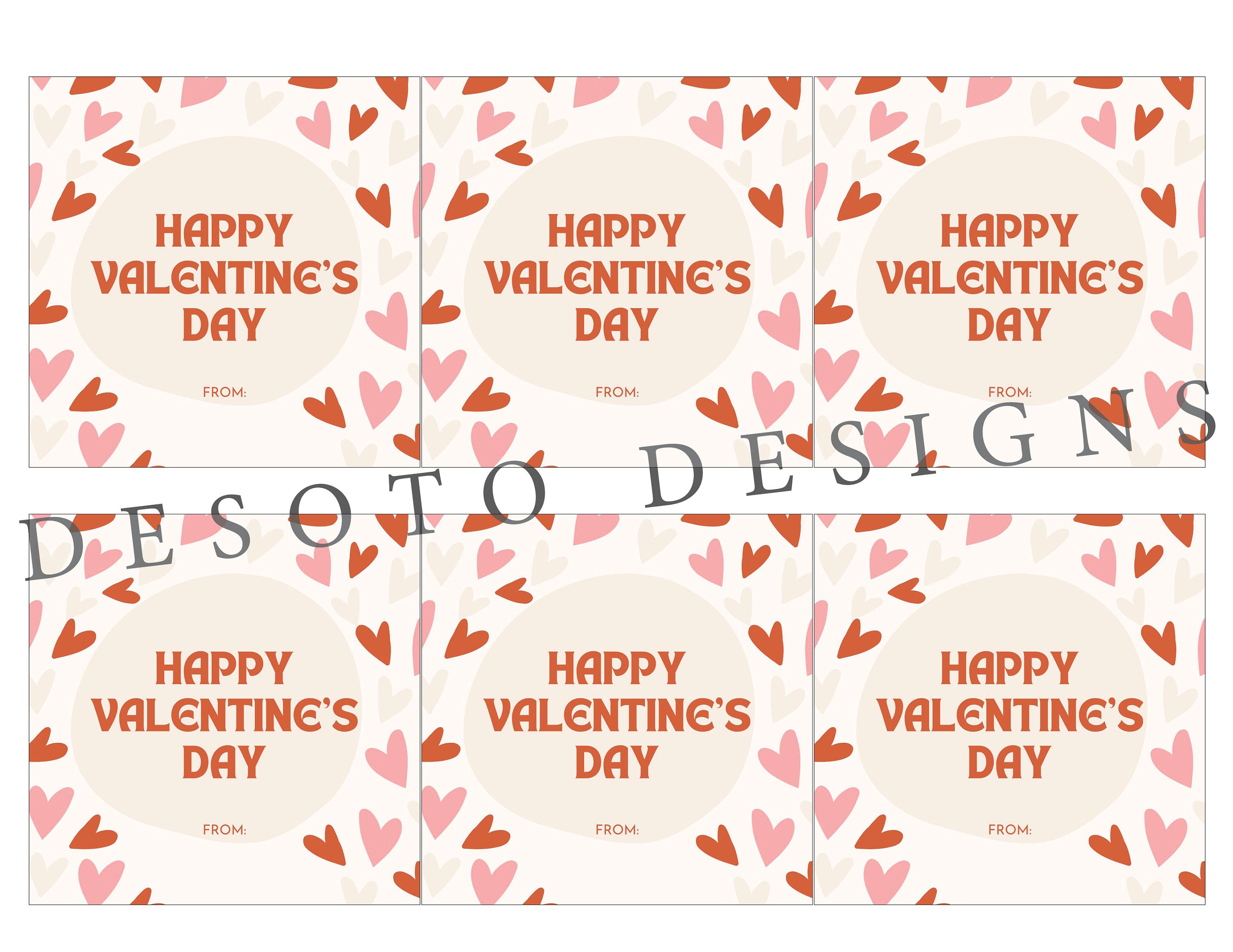 Instant Digital Download Printable Valentine's Cards - Etsy