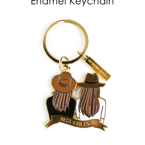 Best Friend Keychain - Etsy