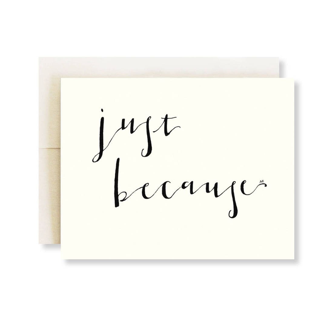 Just Because Card/ Card for Boyfriend/ Just Because Gift for Him ...
