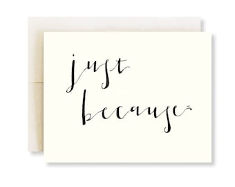 Just Because Card - Etsy