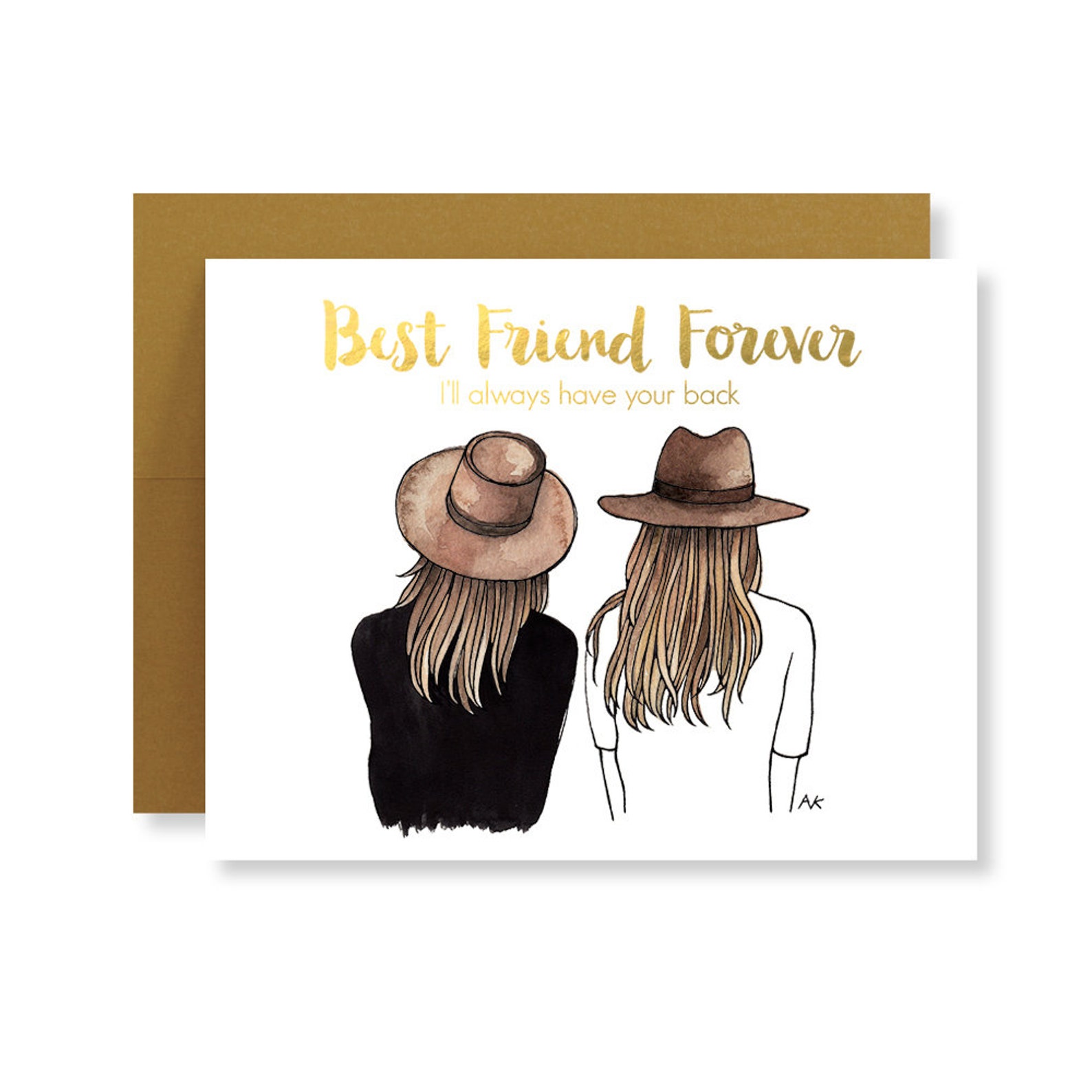 Best Friend Card Best Friend Gift Card For Best Friend Card For