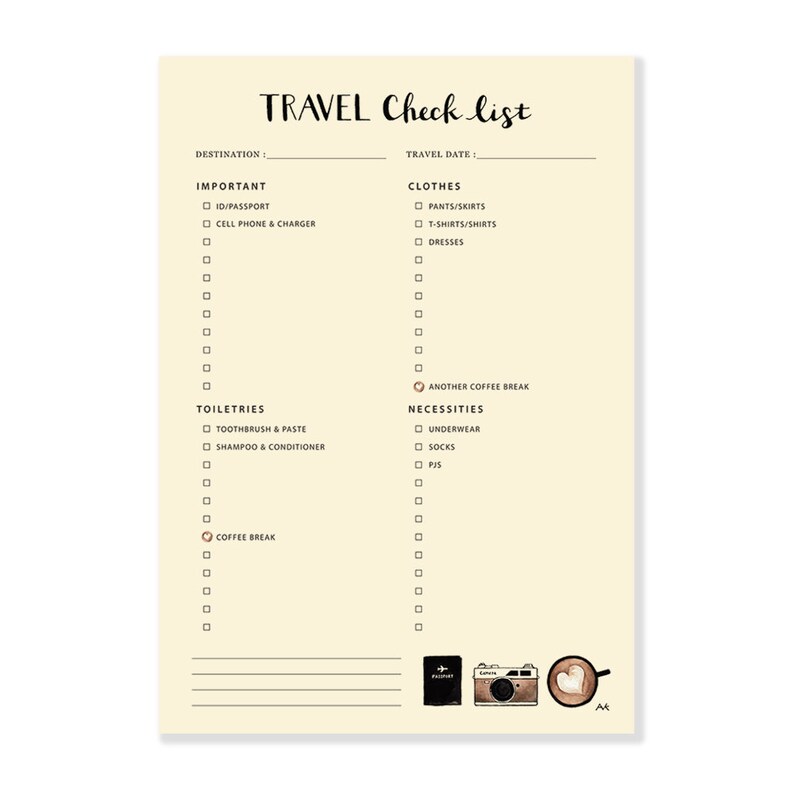 Travel Planner Trip Planner Vacation Planner Travel Etsy