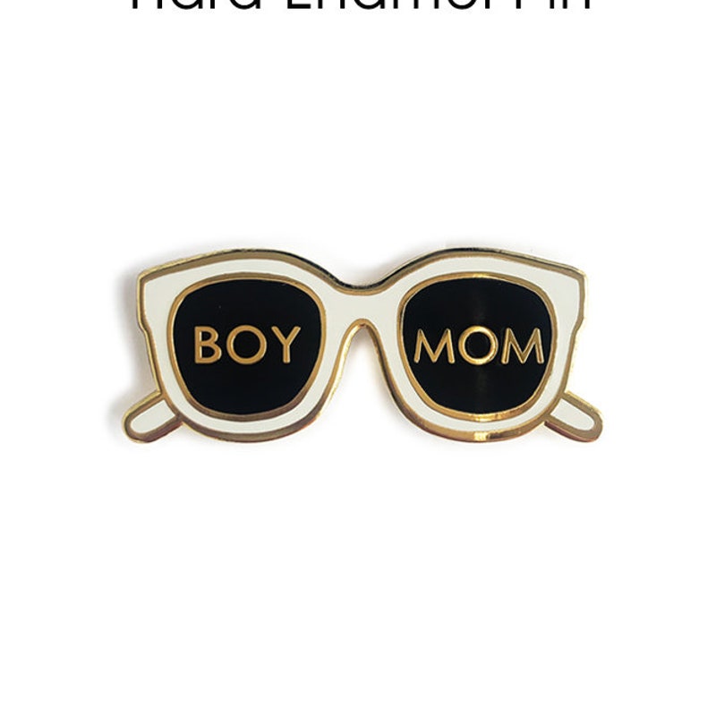 Enamel Boy Mom Pin - Etsy