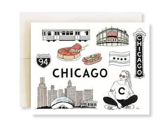 Chicago-style Birthday Card - Etsy