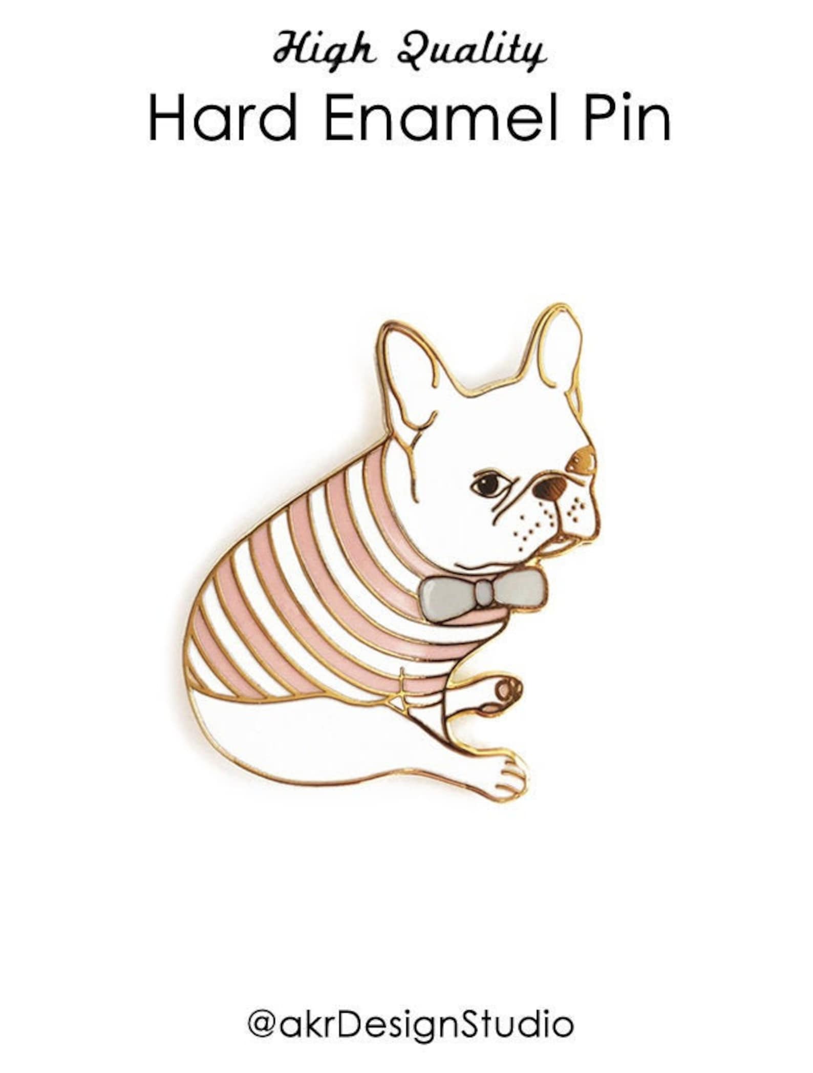 French Bulldog Enamel Pin/dog Lover Gift/dog Enamel Pin/hard - Etsy