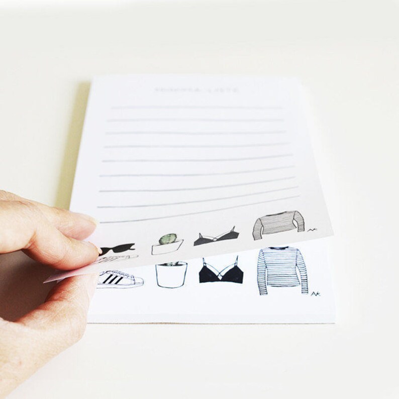 Minimalist Notepad / to Do List Notepad / Desk Stationery / - Etsy