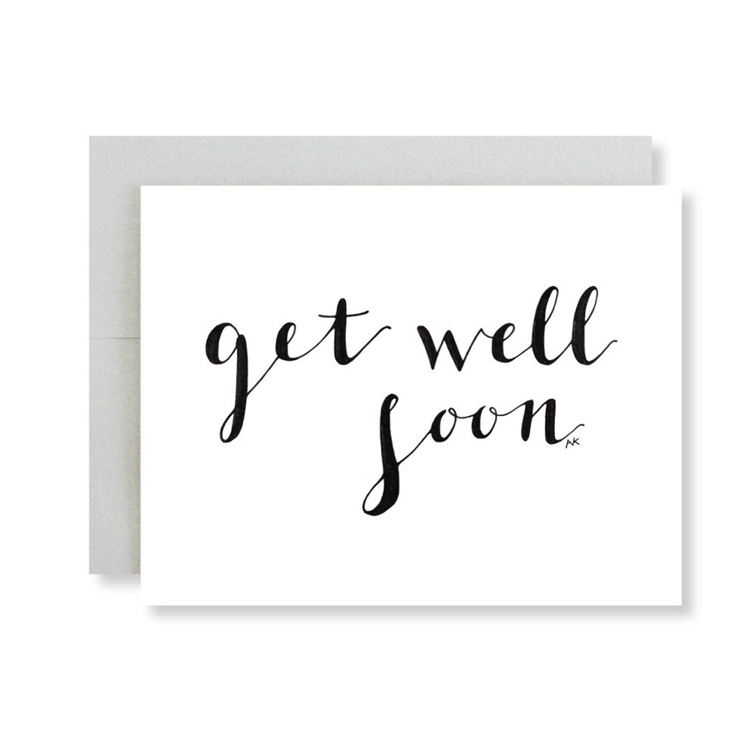 Get Well Card/ Get Well Soon Card/ Sympathy Card/ Thinking of You Card ...