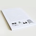 Minimalist Notepad / to Do List Notepad / Desk Stationery / Memo Pad ...