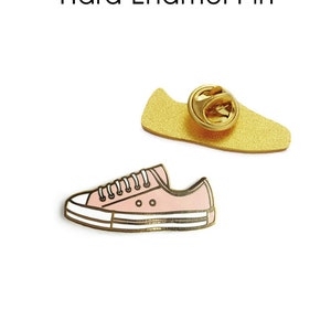Pink Shoe Enamel Pin / Enamel Pin/pink Lapel Pin/fashion Lapel Pin ...