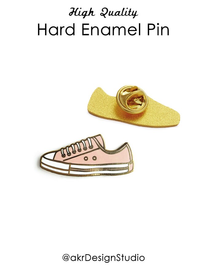 Pink Shoe Enamel Pin / Enamel Pin/pink Lapel Pin/fashion Lapel Pin ...