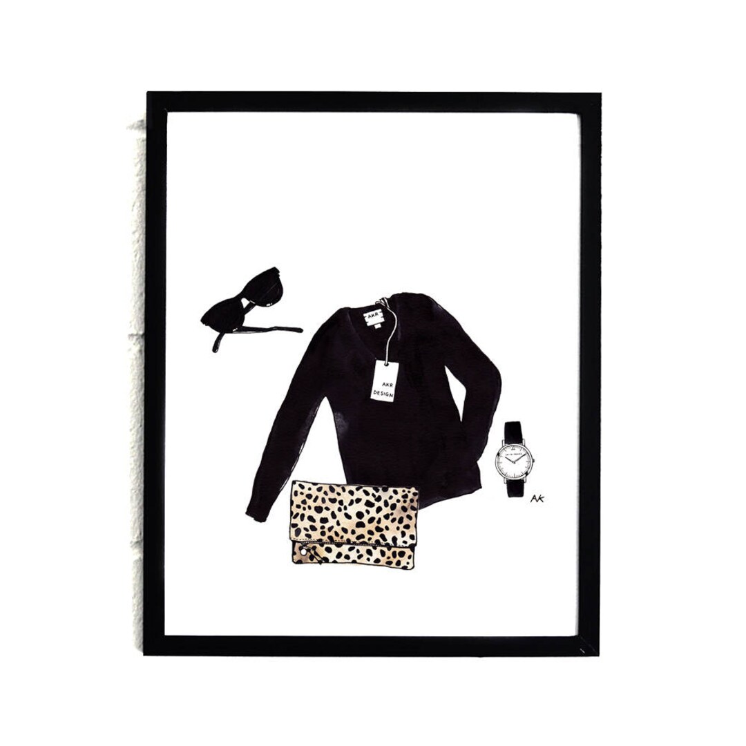 Fashion Poster / Fashion Illustration Print / Closet Wall Art ...