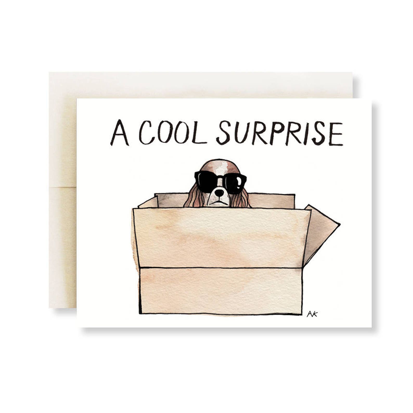 Cavalier King Charles Spaniel Surprise Card/ Cavalier King Birthday ...