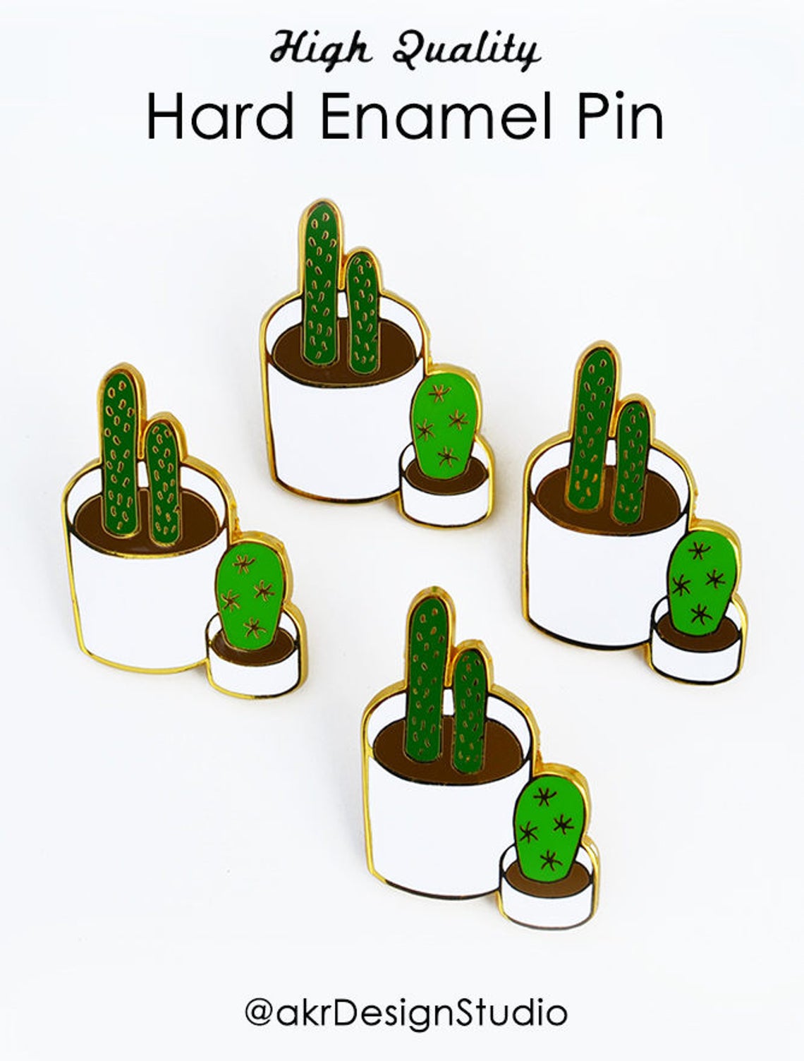 Cactus Enamel Pin / Hard Enamel Pin / Enamel Pin / Lapel Pin / | Etsy