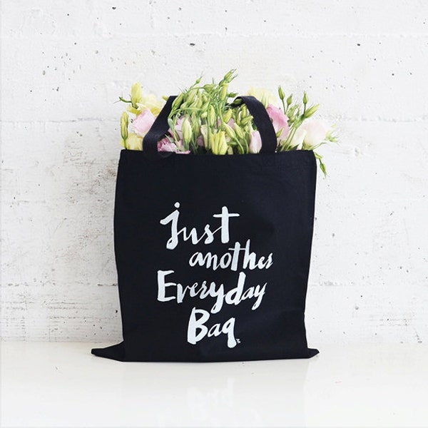 Typography Tote Bag - Etsy