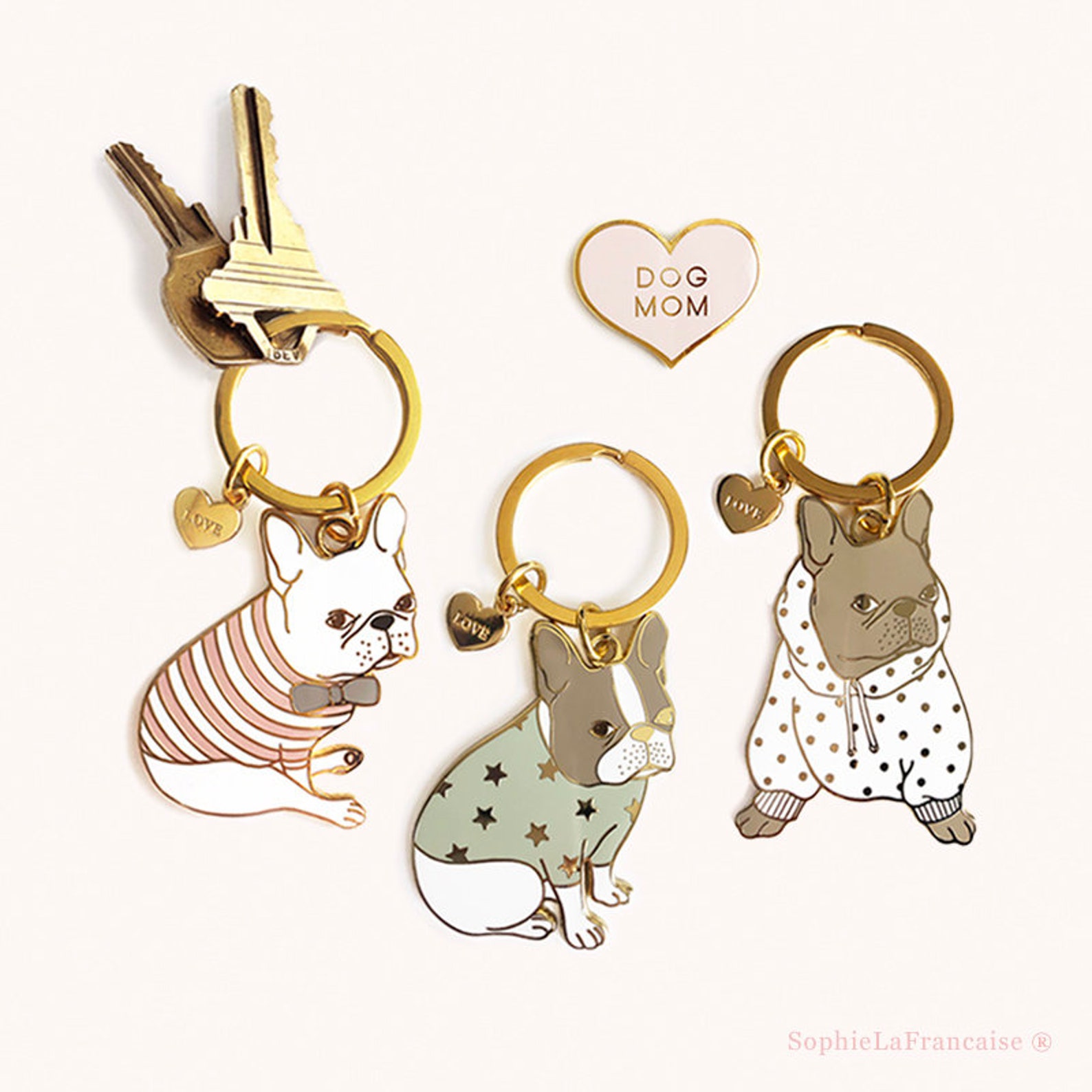 Dog Mom Enamel Pin/dog Mom Gift/ Dog Pin/mothers Day Gift /pink Heart ...