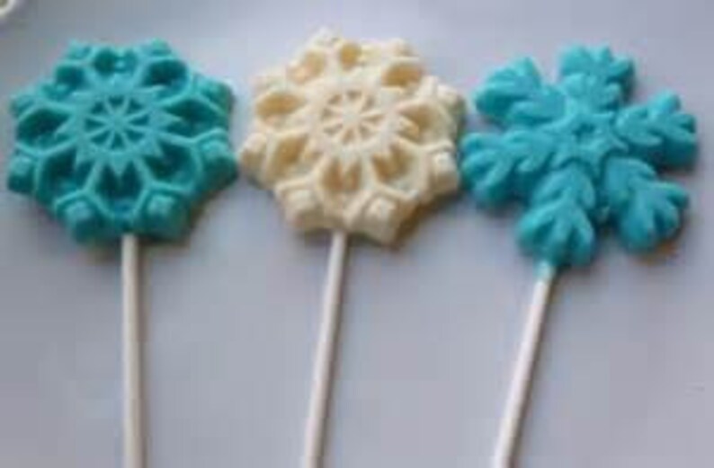 Snowflake Chocolate Lollipops - Etsy