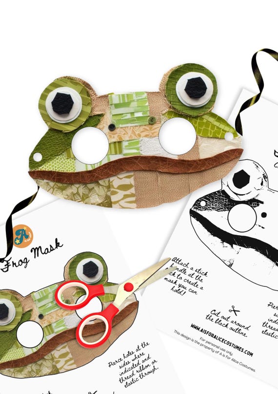Printable Frog Mask For Kids