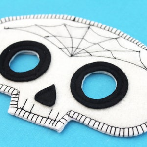 Child's Skeleton Mask - Skull Mask - Sugar Skull Mask - Halloween Mask ...