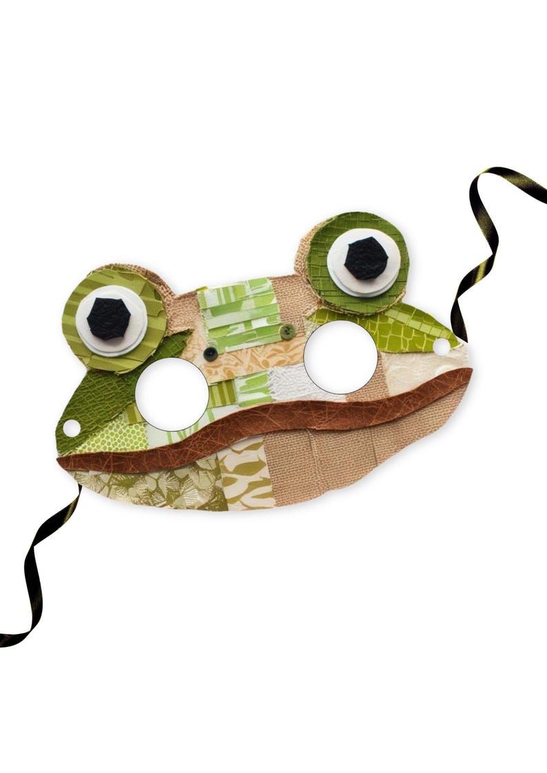 Printable Frog Mask - Print at Home - Woodland Animal Mask Template ...