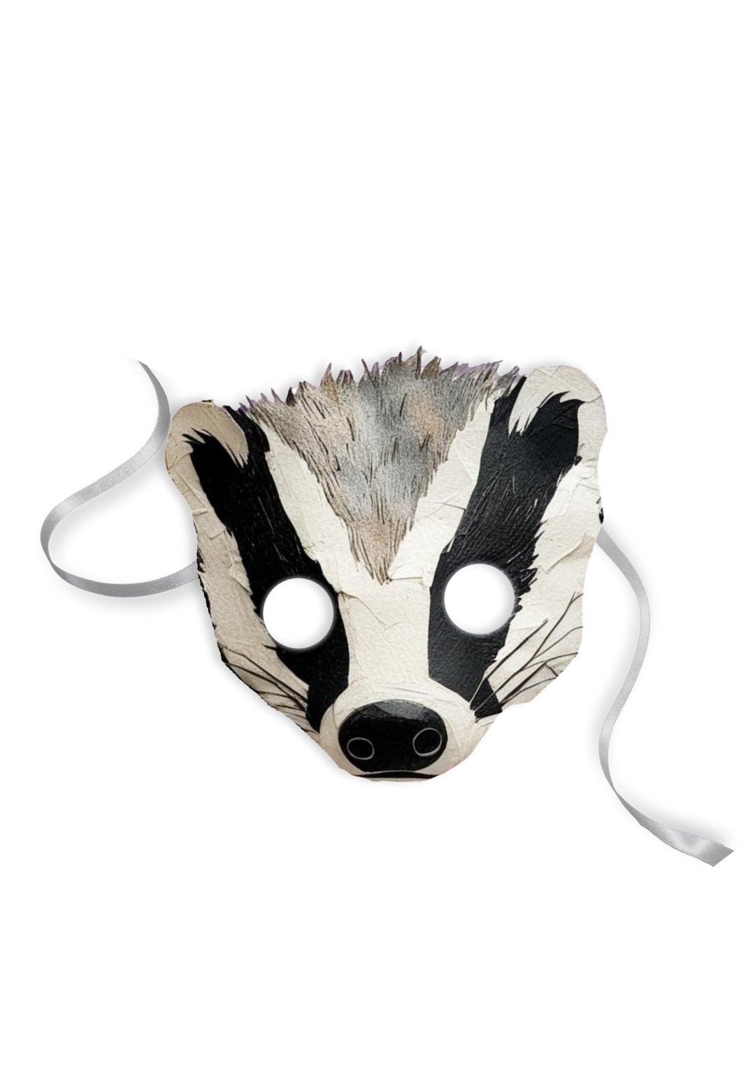 Printable Badger Mask - Print at Home - Animal Mask Template - Home ...