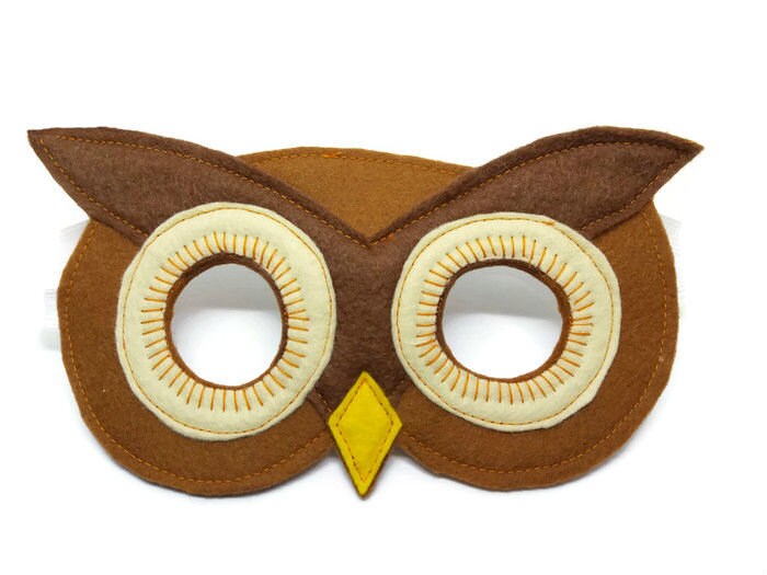 Kid's Felt Owl Mask - Etsy UK
