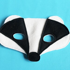 Badger Mask Woodland Mask Animal Mask Badger Costume - Etsy UK