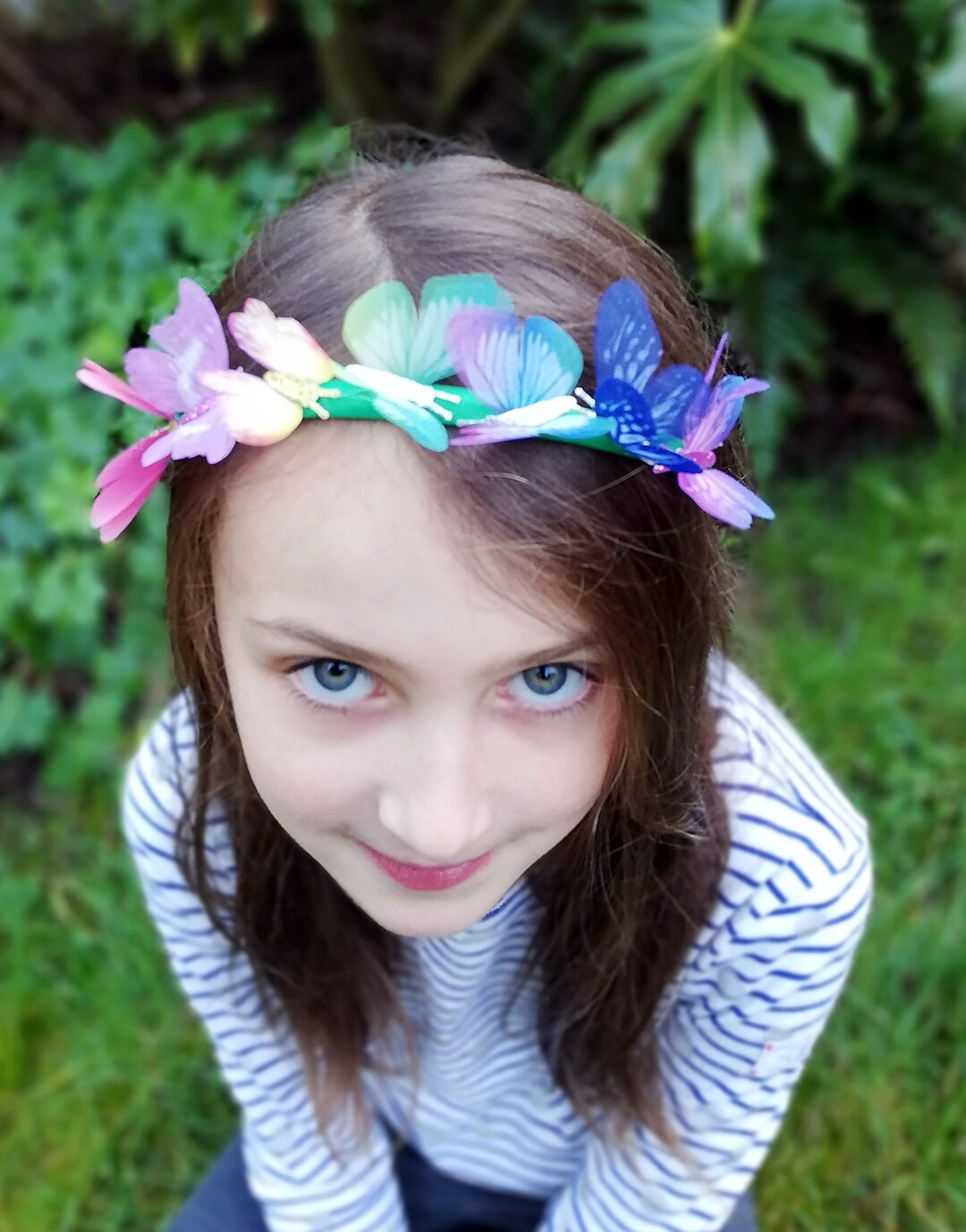 Rainbow Butterfly Crown - Etsy