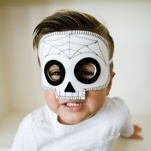 Child's Skeleton Mask - Skull Mask - Sugar Skull Mask - Halloween Mask ...
