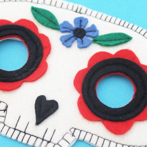 Child's Sugar Skull Halloween Mask Day of the Dead Mask - Etsy