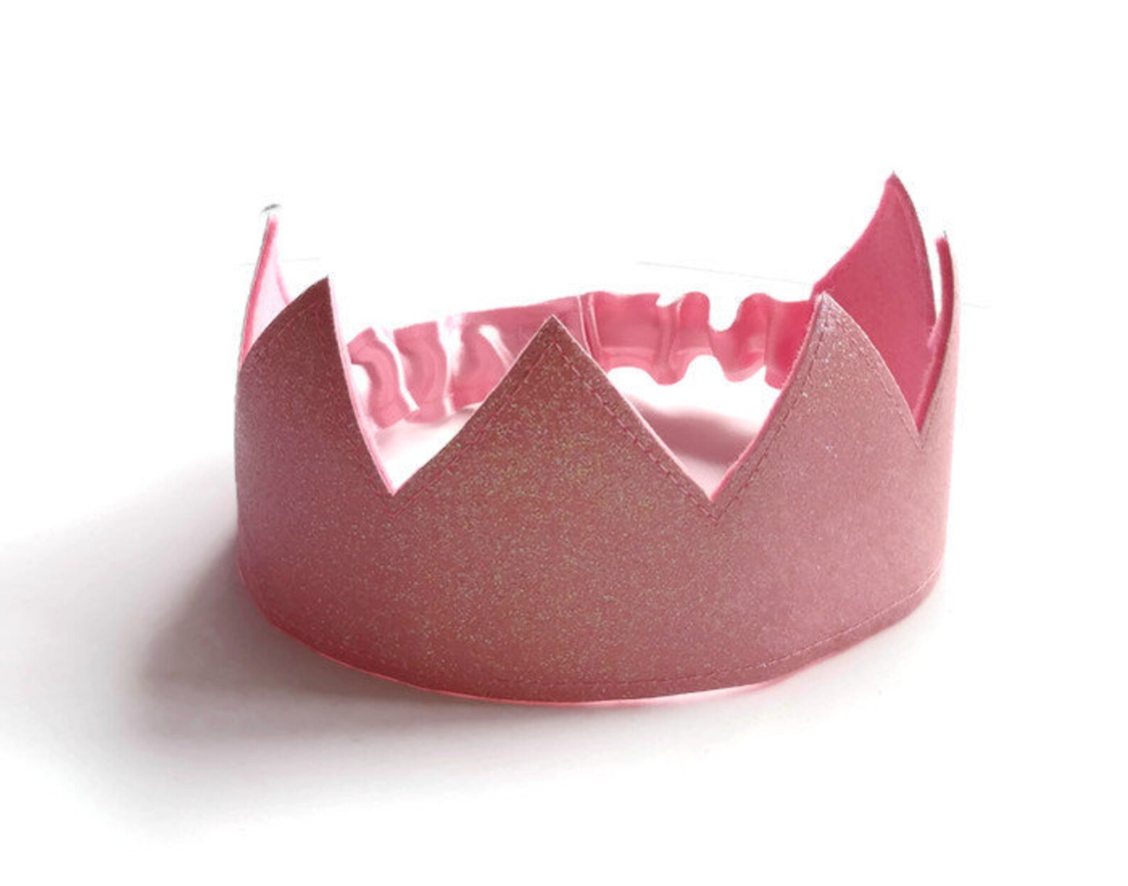 Pink Glitter Crown Pink Crown Dress up Crown Princess - Etsy