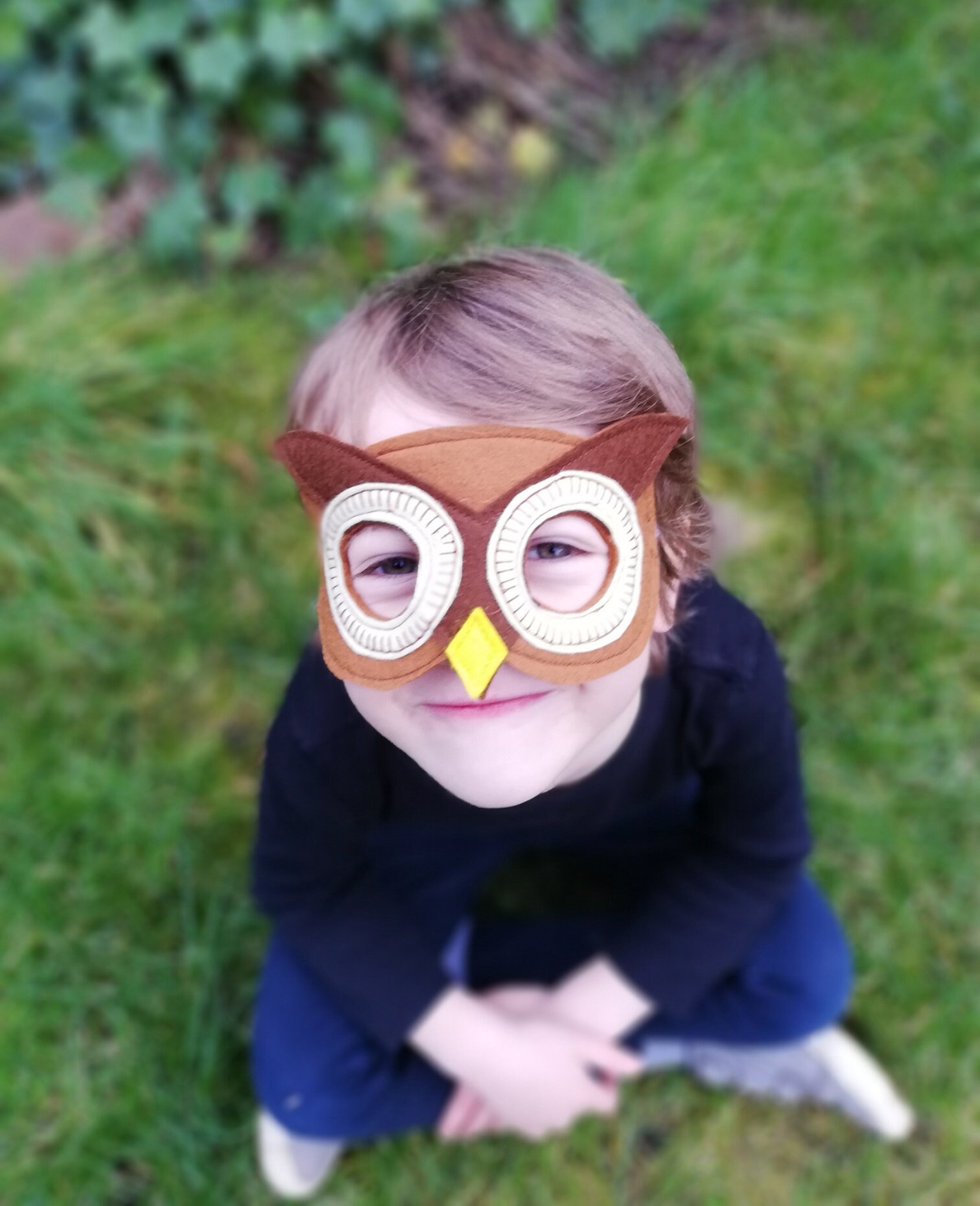 Kid's Felt Owl Mask | Etsy UK