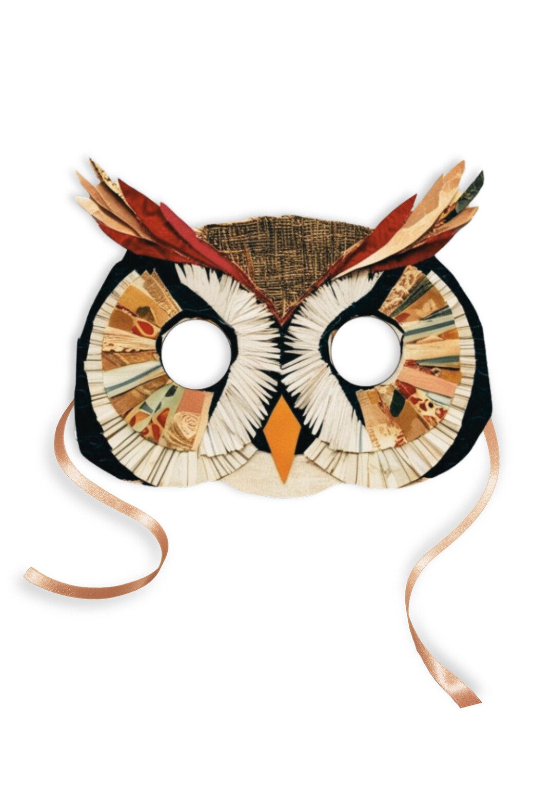 Printable Owl Mask - Print at Home - Bird Mask Template - Home Decor ...