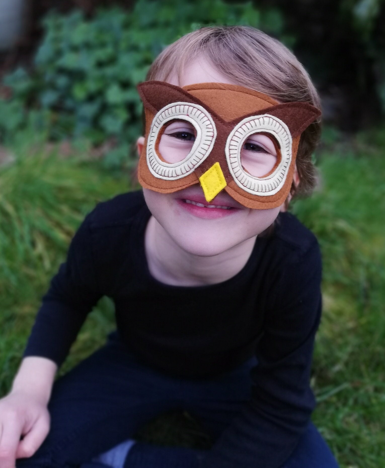 Kid's Felt Owl Mask - Etsy UK