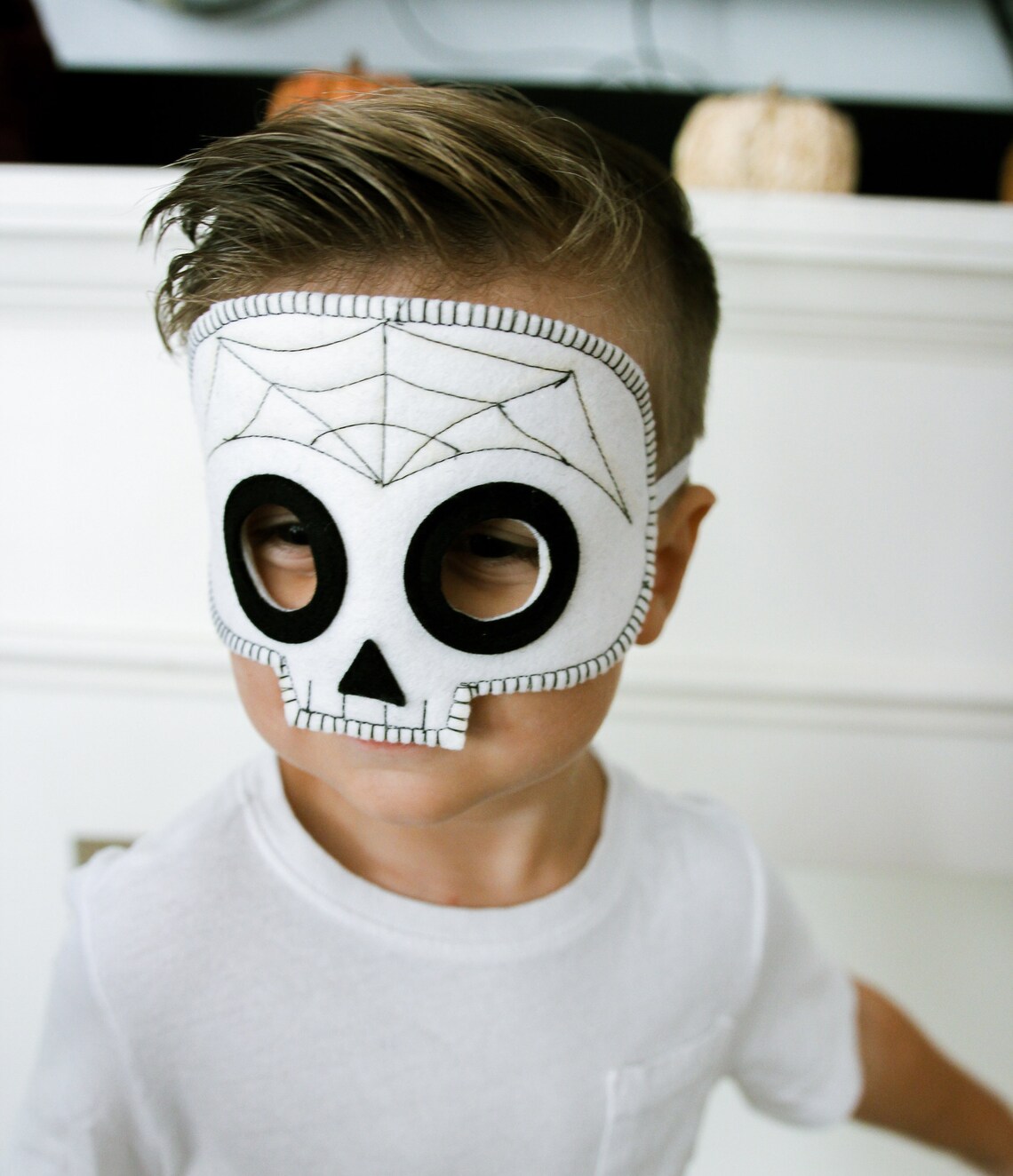 Child's Skeleton Mask - Skull Mask - Sugar Skull Mask - Halloween Mask ...