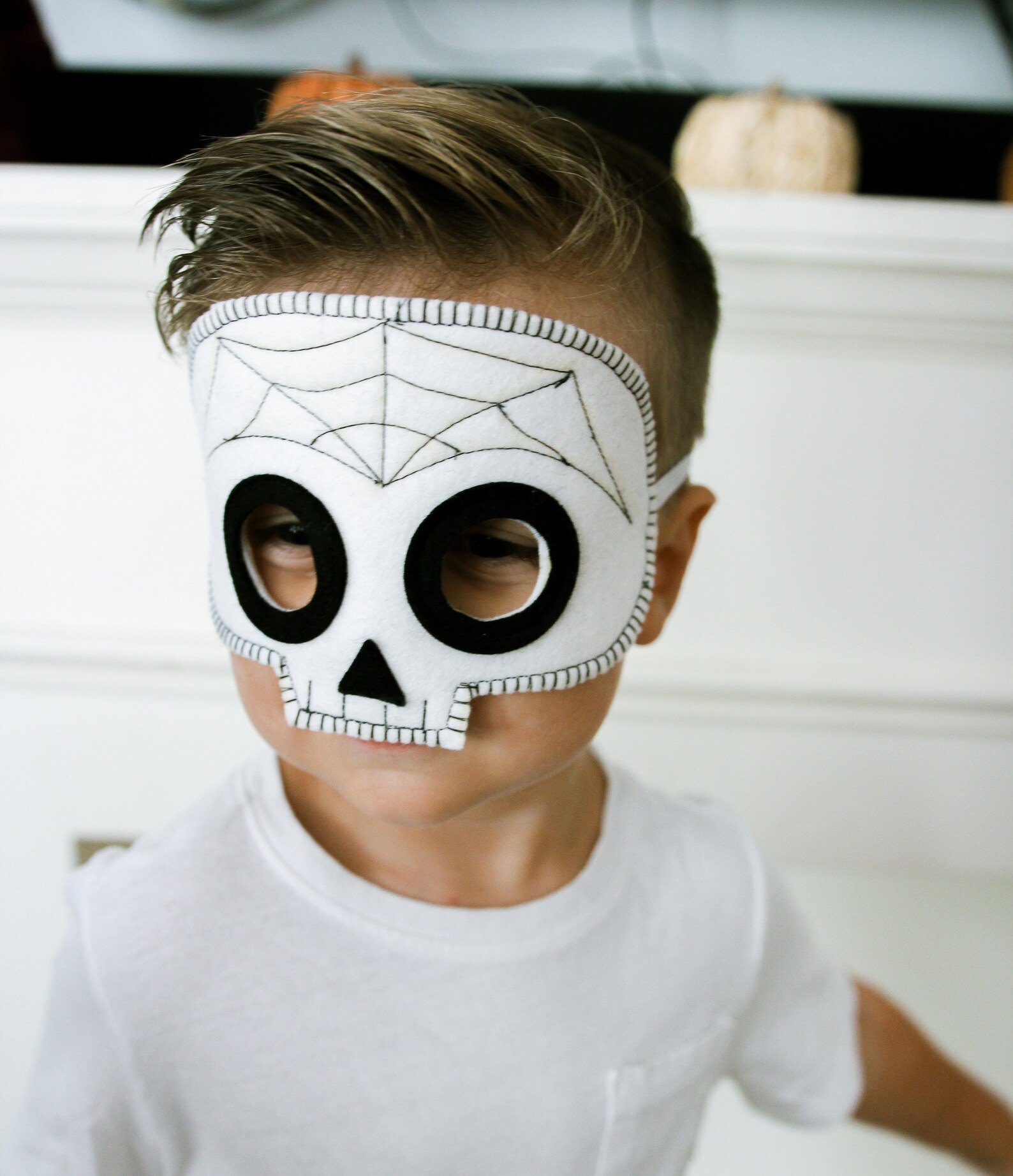 Child's Skeleton Mask Skull Mask Sugar Skull Mask | Etsy