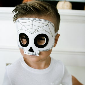 Child's Skeleton Mask - Skull Mask - Sugar Skull Mask - Halloween Mask ...