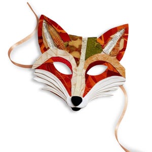 Printable Fox Mask - Print at Home - Woodland Animal Mask Template ...