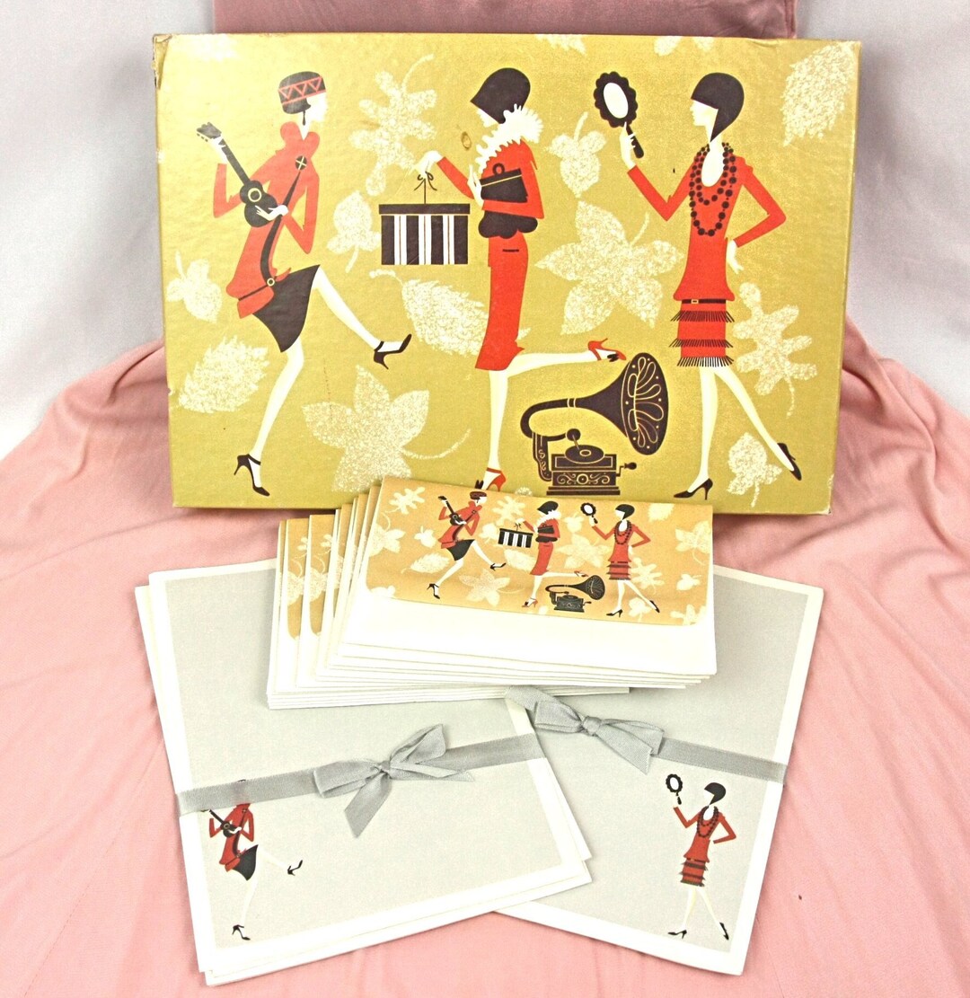 Vintage Flappers Fashion Ladies 1990s 1920s Paper Stationery Envelope ...
