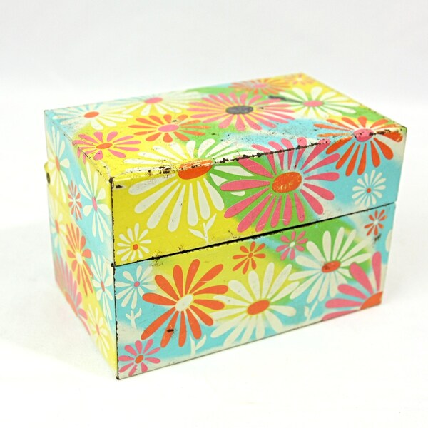 Floral Tin Box - Etsy