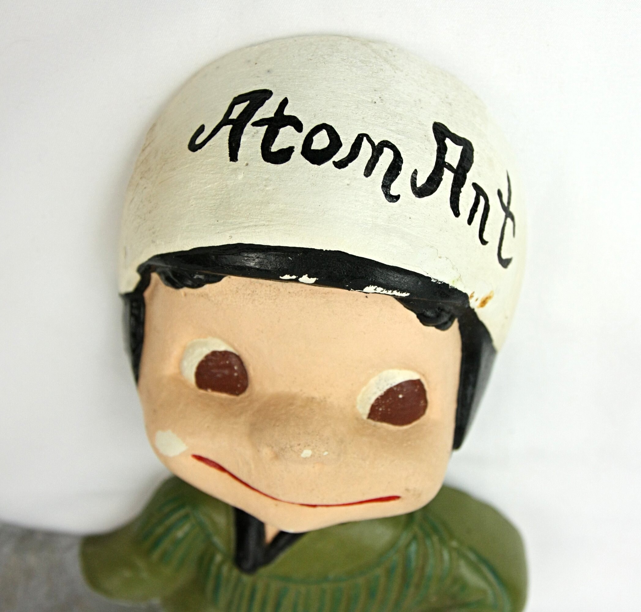 Vintage Motorcycle Rider Guy Atom Ant Hand Painted Plaster - Etsy