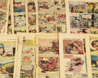 Vintage Comic Book Pages - Etsy