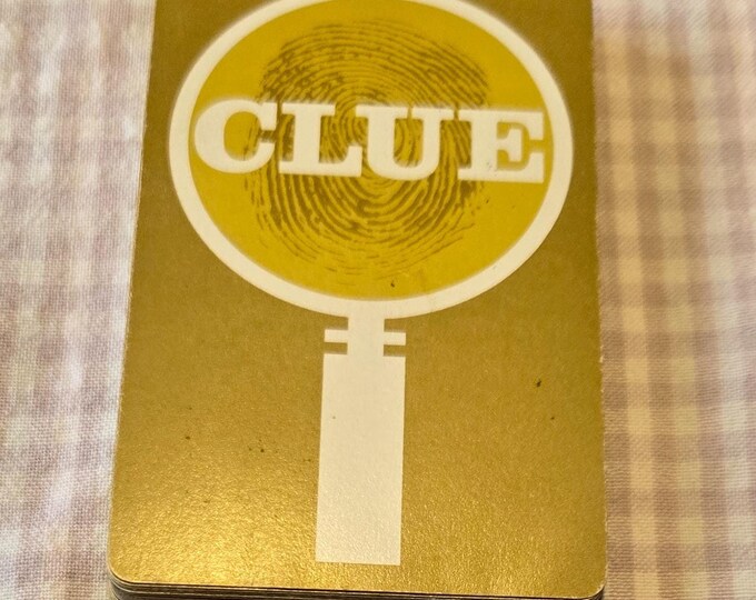 Vintage Clue Game Cards Complete Set - Suspect Room Weapons Cards ...