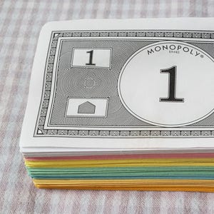 Vintage Monopoly Money - Monopoly Game Money Notes - Vintage Play Money ...