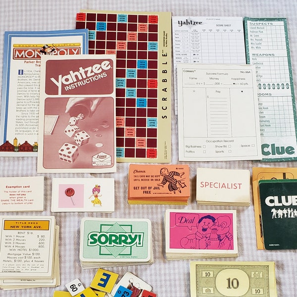 Sorry Board Game Cards - Etsy