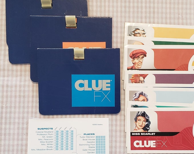 Clue FX Game Suspect Sheets Notebooks - Detective Notebook Suspect Logs ...