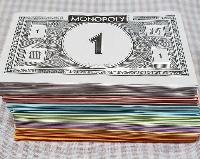 Monopoly Money - Monopoly Game - Monopoly Game Money Notes - Play Money ...