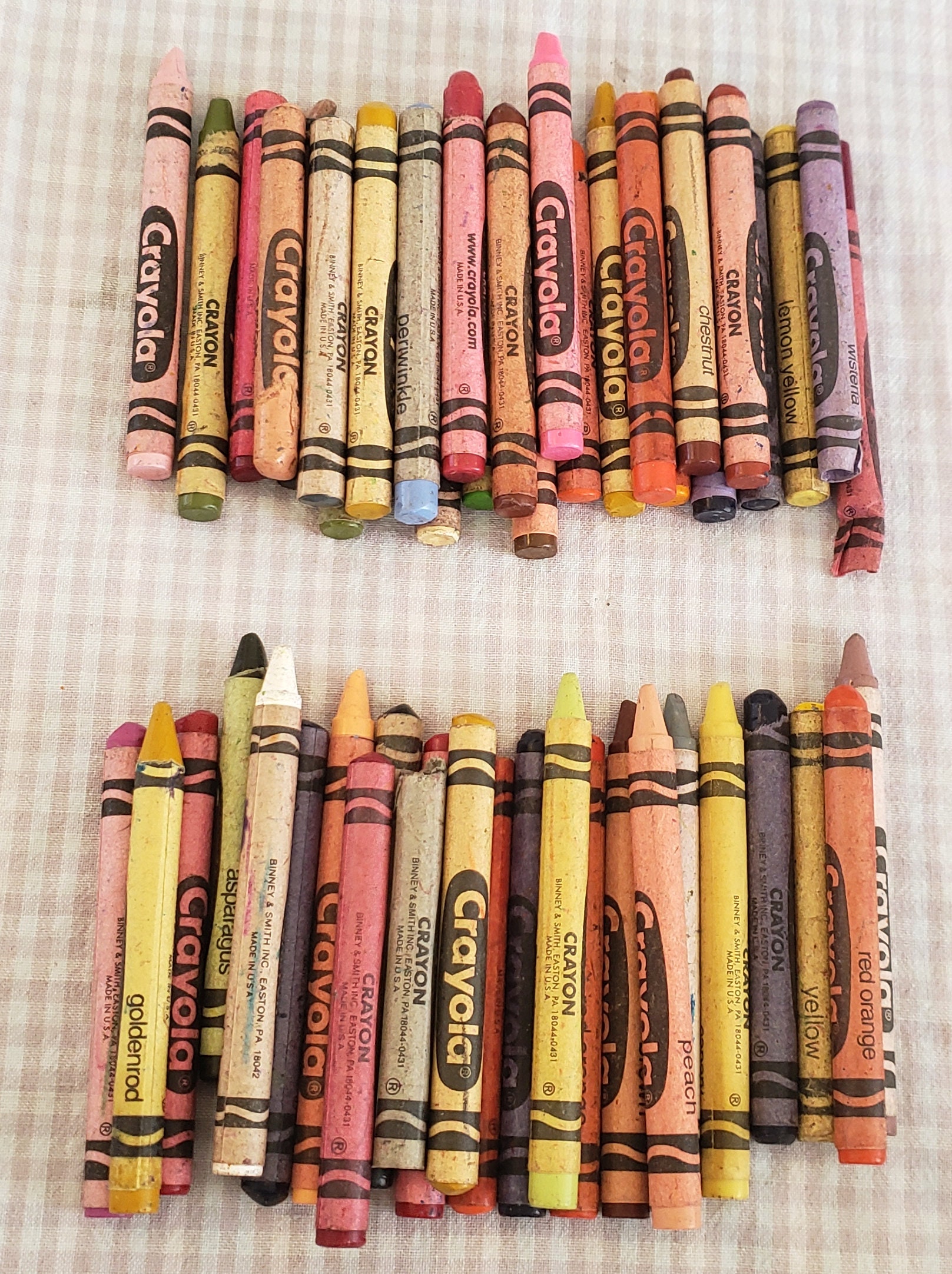 Vintage Crayon Lot 1/2 Pound All Crayola Whole and Broken Crayons ...