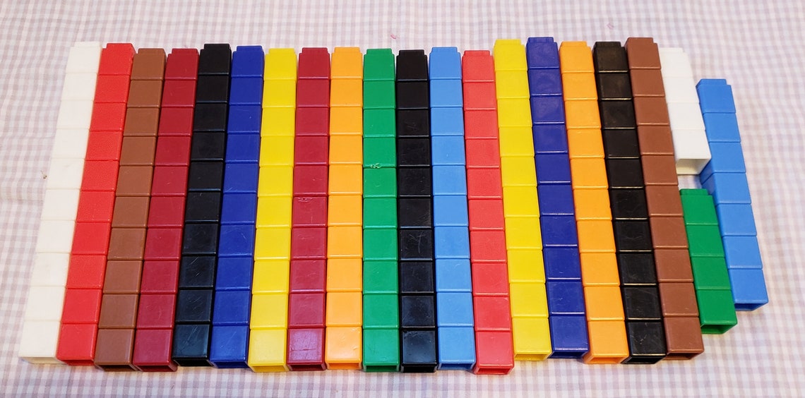 Vintage Unifix Cubes 195 Unifix Counting Cubes Vintage Math Cubes ...