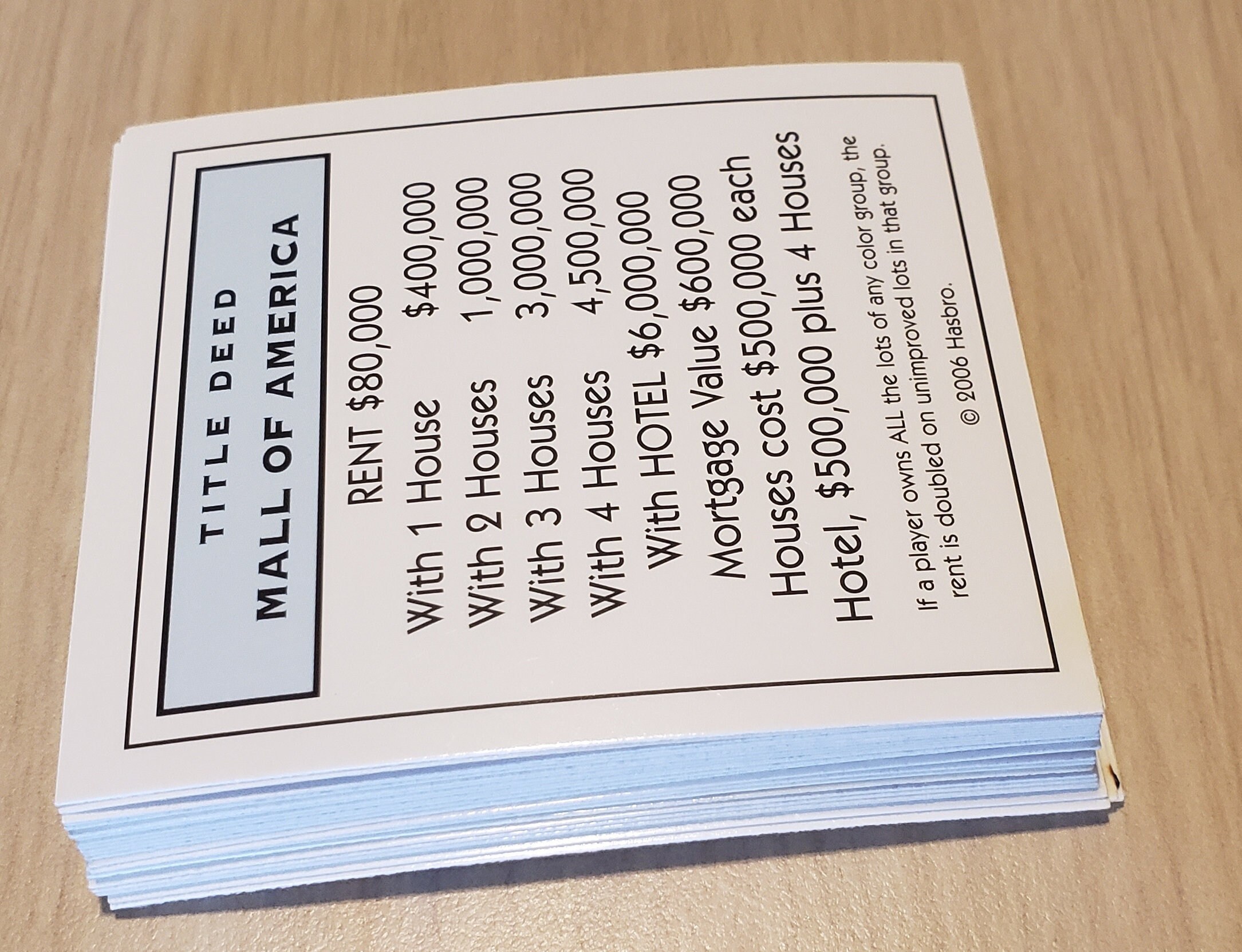 Monopoly Here and Now Property Cards Title Deed Cards Monopoly ...